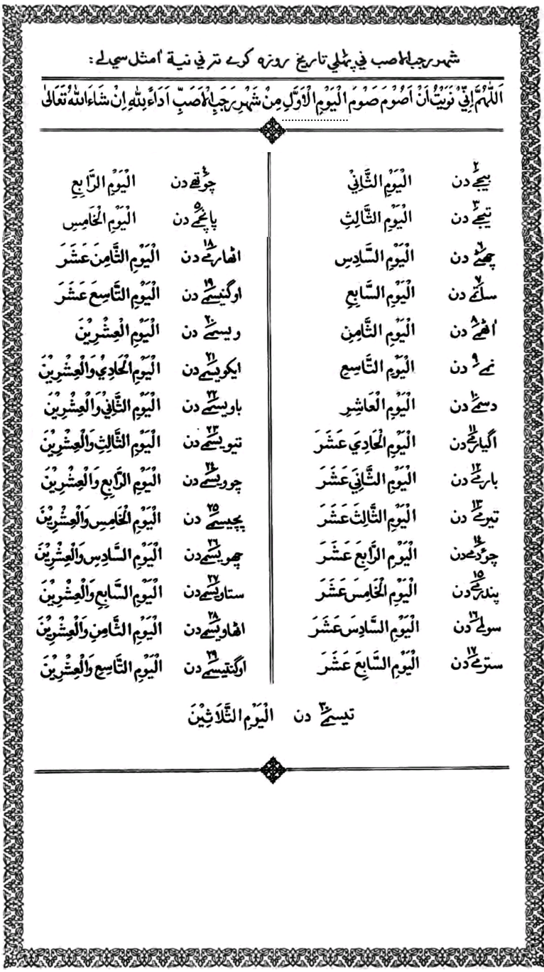 Shehre Rajab ul Asab - Roza ni Niyat - DawoodiBohraApp